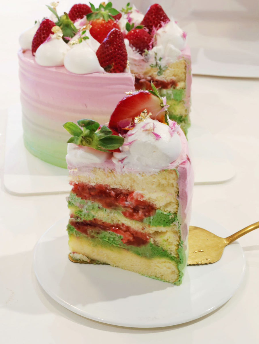 Strawberry Matcha Cream Cake | ENZE