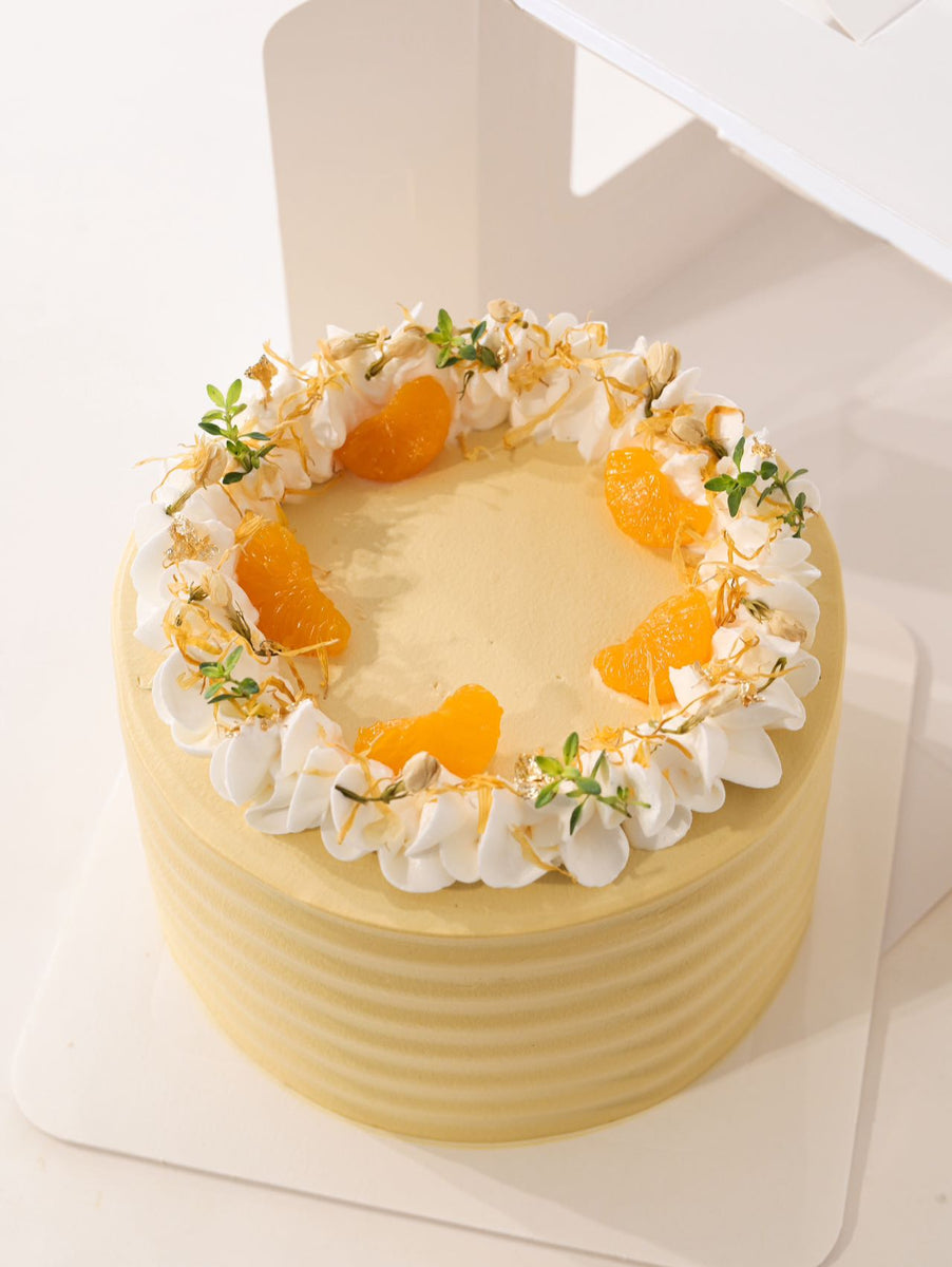 Jasmine & Mandarin Cream Cake | ENZE