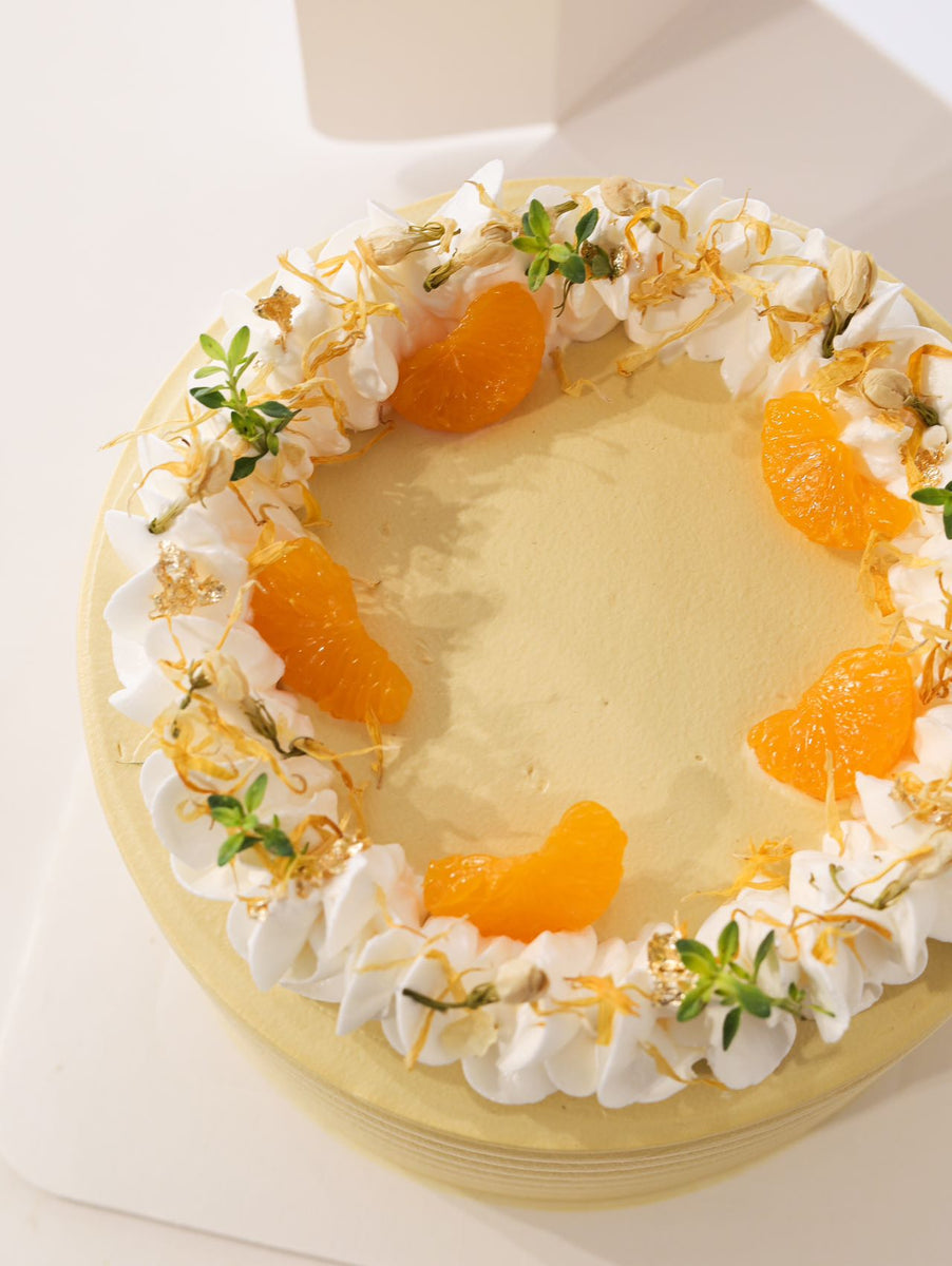 Jasmine & Mandarin Cream Cake | ENZE
